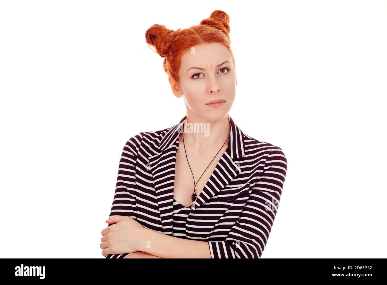 Grumpy woman 40s hi-res stock photography and images - Alamy