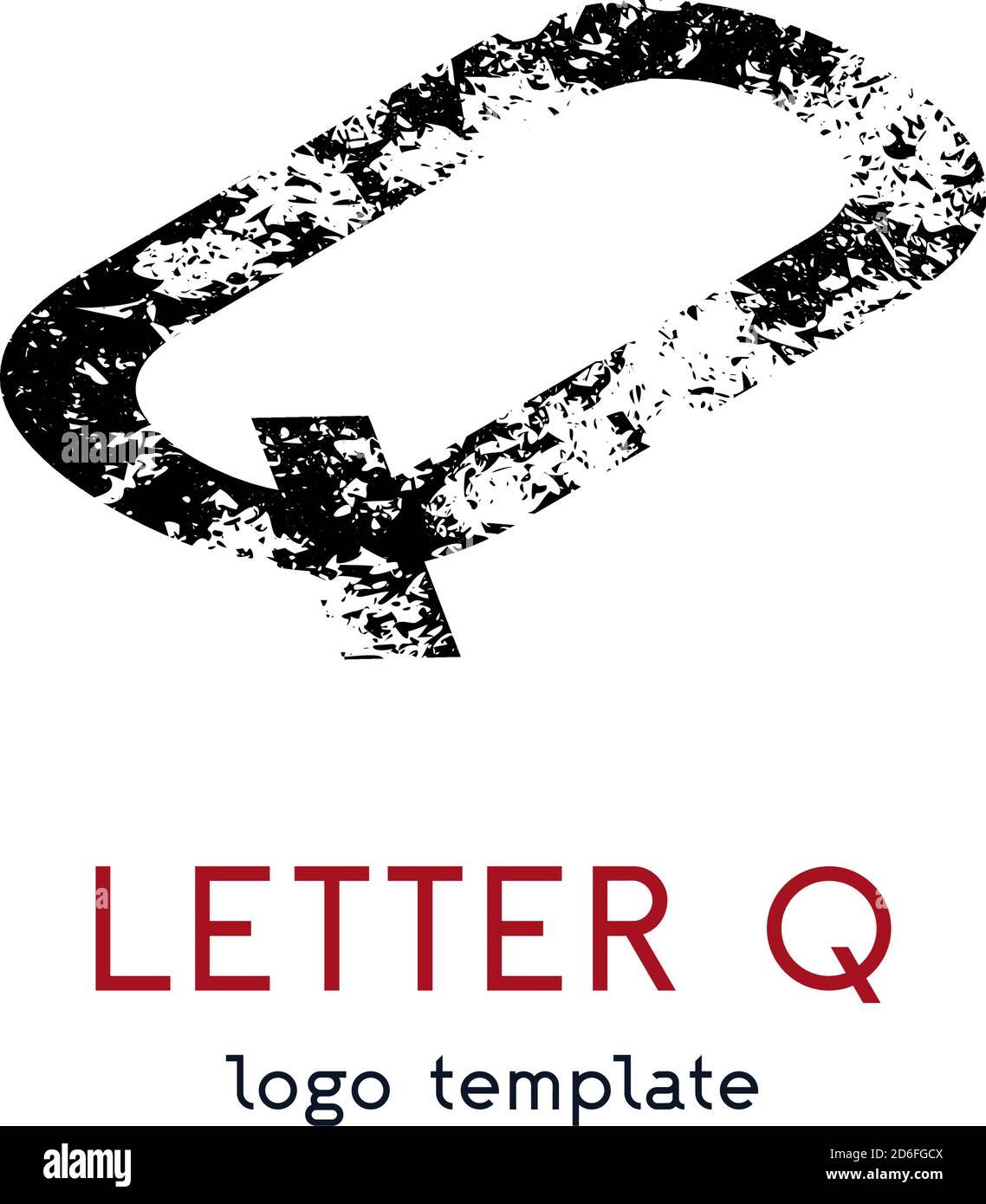 The logo template using the letter Q Stock Vector Image & Art - Alamy