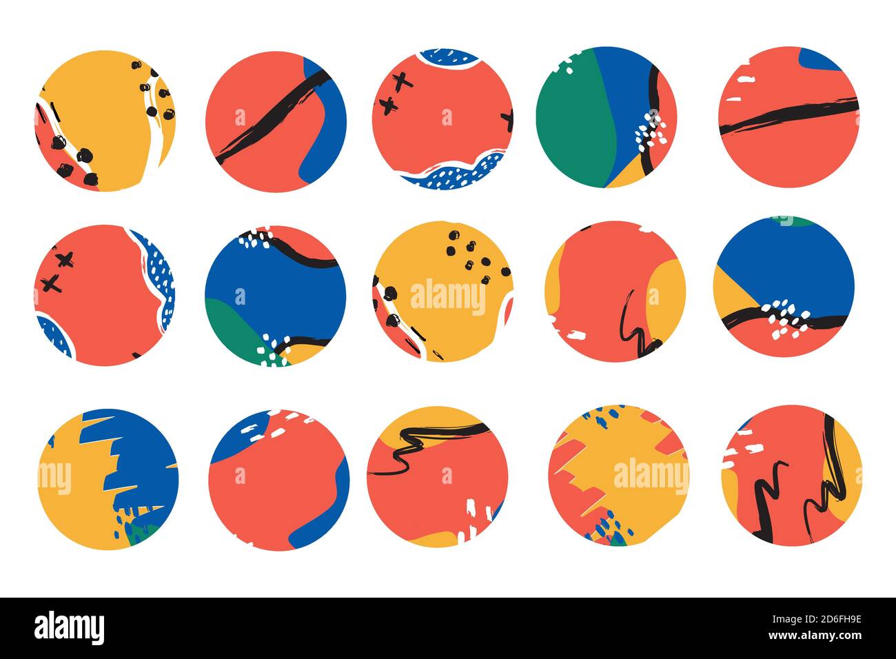 Round icons for social media stories Cut Out Stock Images & Pictures ...