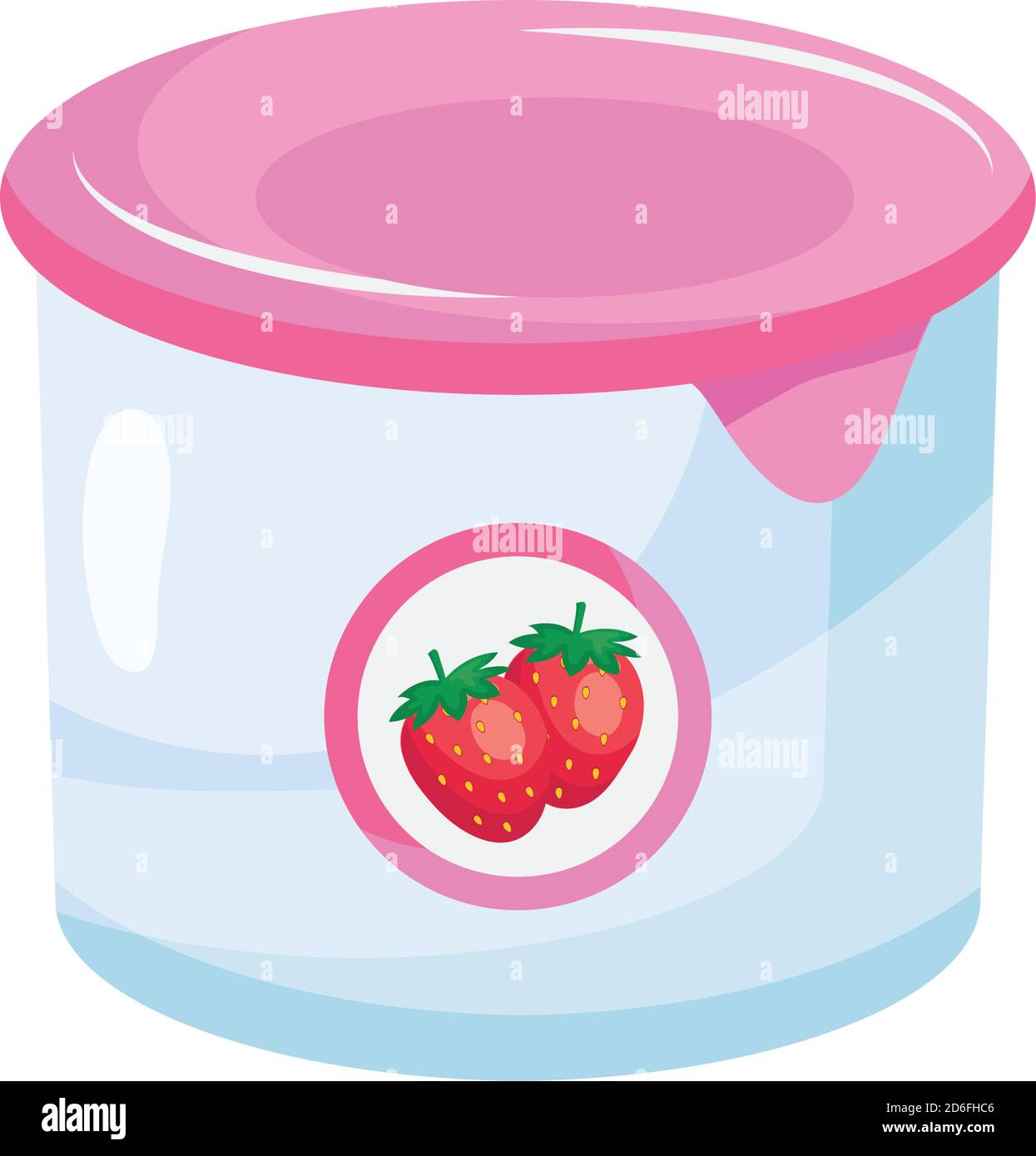 strawberry yogurt box vector design Stock Vector Image & Art - Alamy