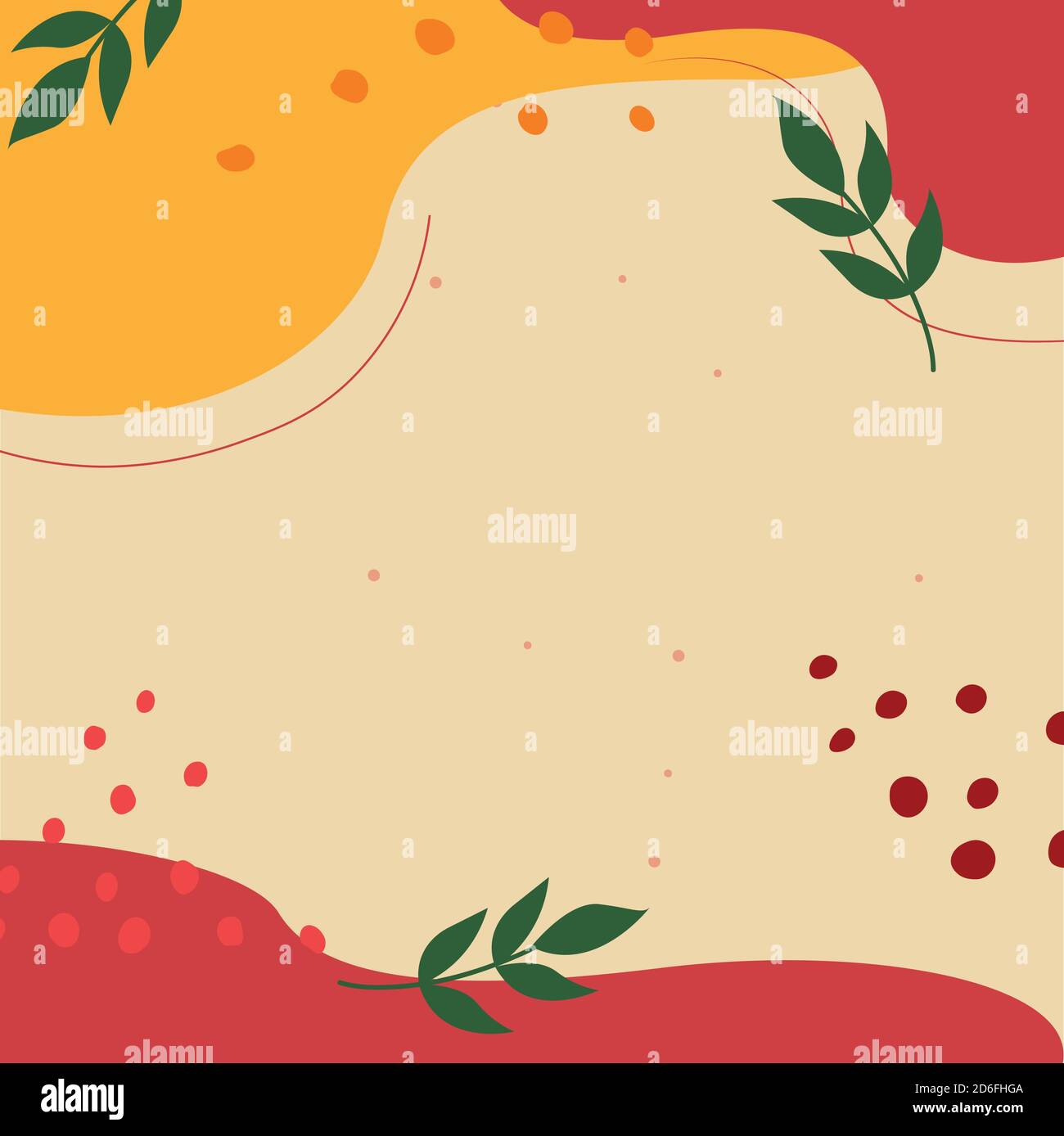 Autumn design backgrounds for social media banner with fluid wave shape ...
