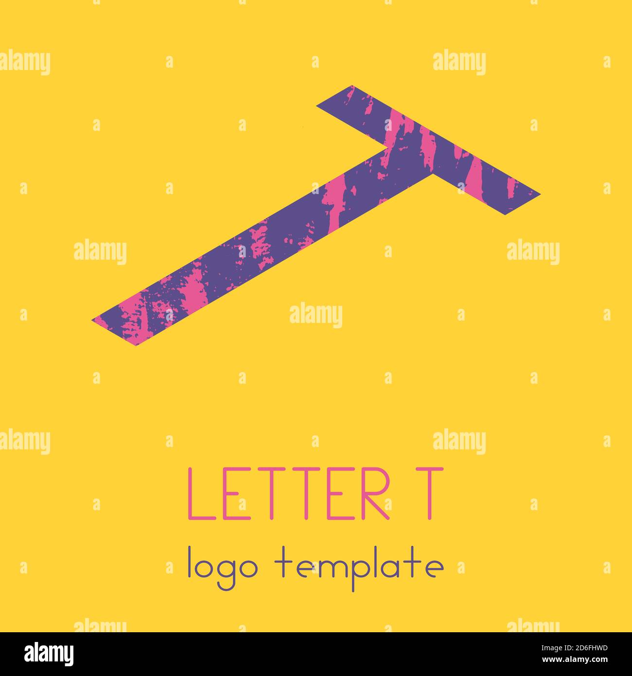 The logo template using the letter T Stock Vector Image & Art - Alamy