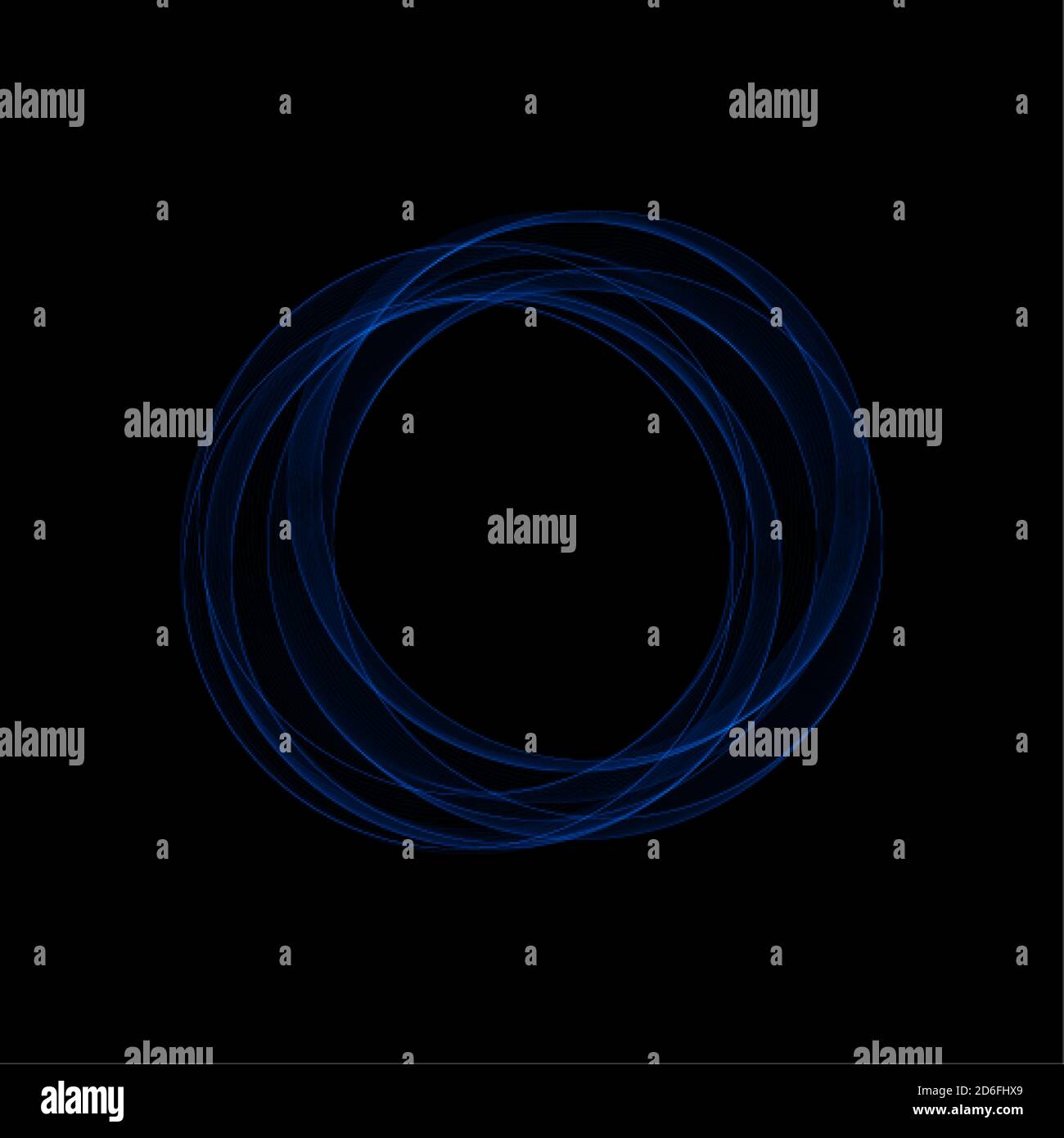 Blue neon circle hi-res stock photography and images - Alamy