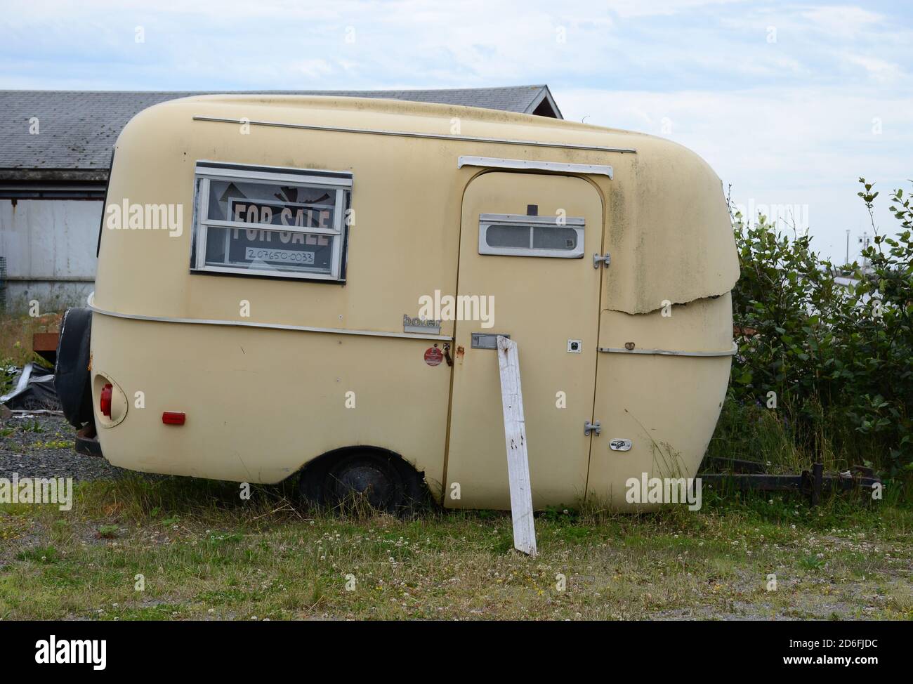 An old caravan , Grand Manan Island, Canada Stock Photo - Alamy