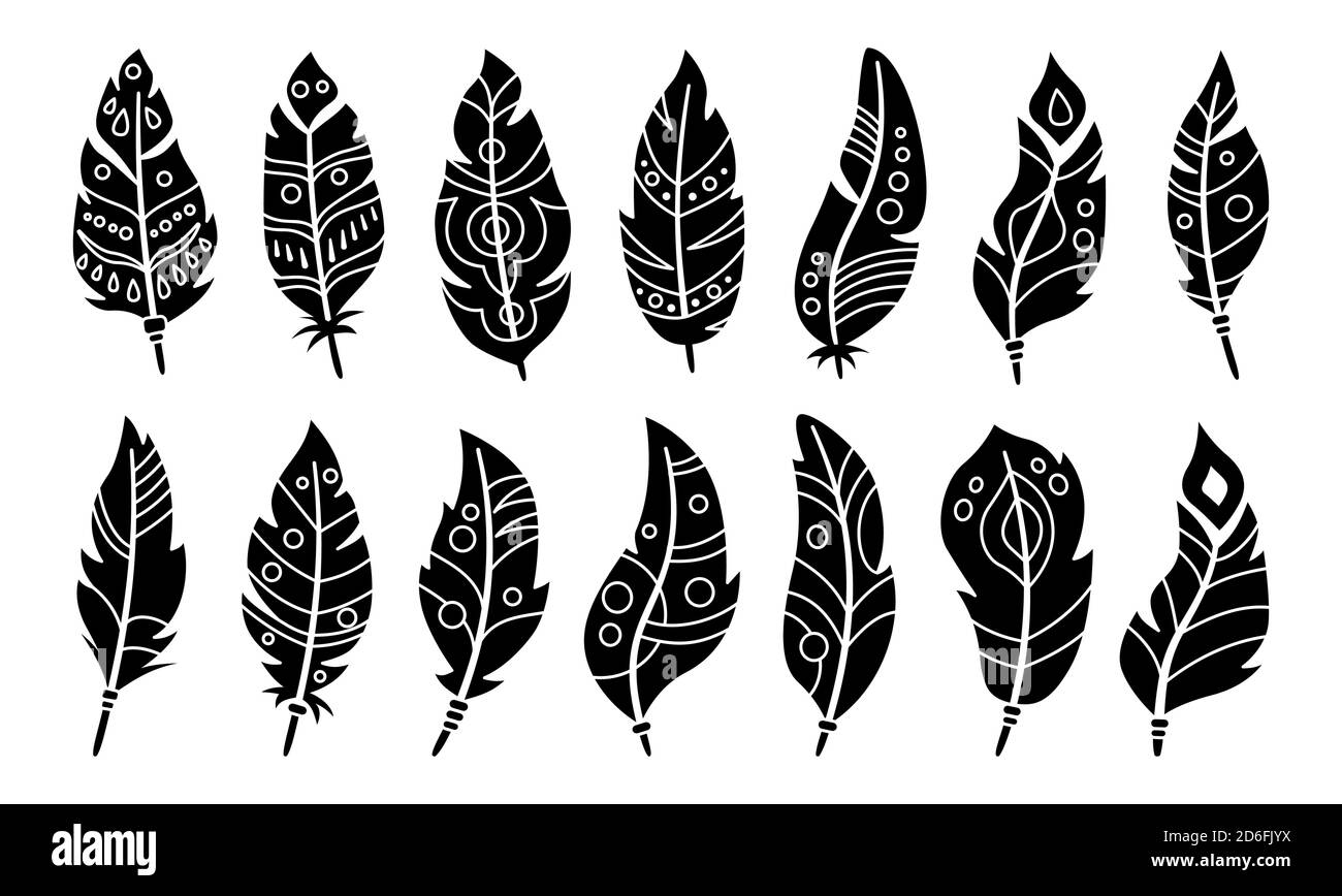 Boho Feather Drawing