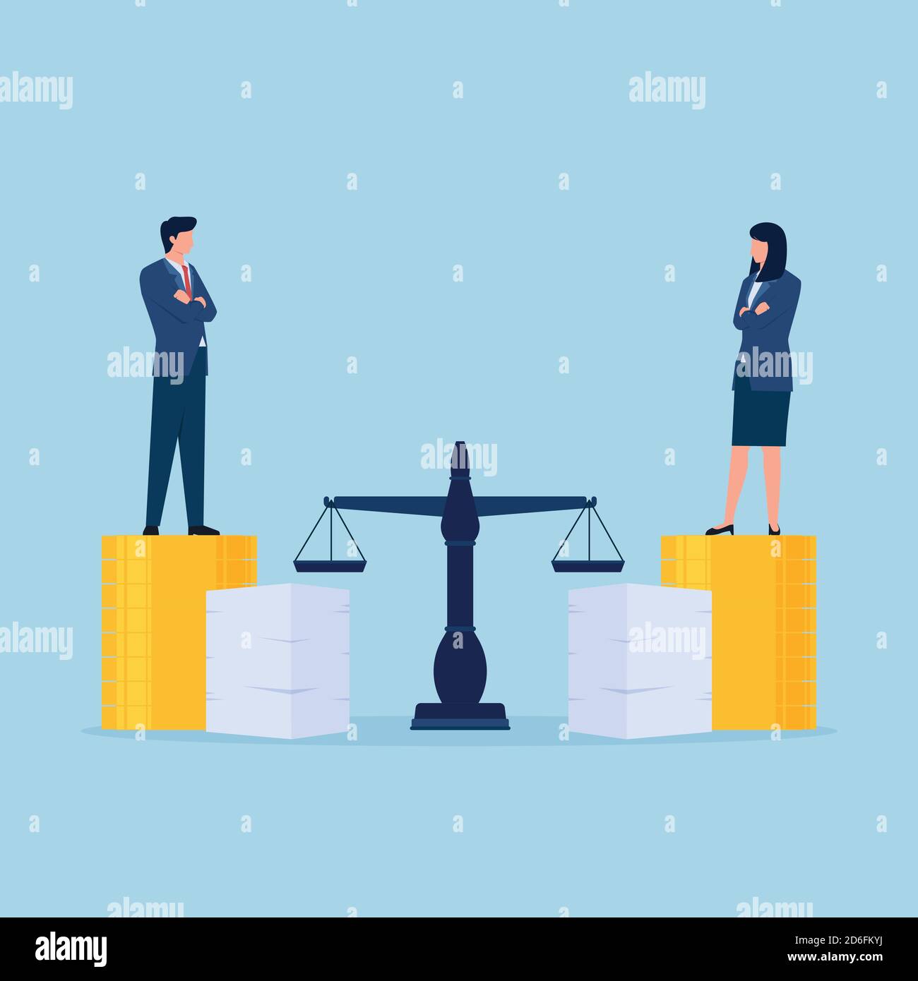 Equal Scales People Money