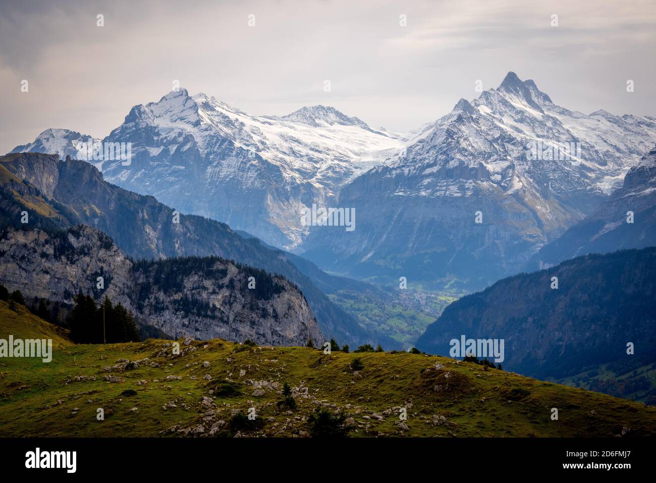 Interlaken Mountains Altitude Alpine Beautiful High Resolution Stock ...