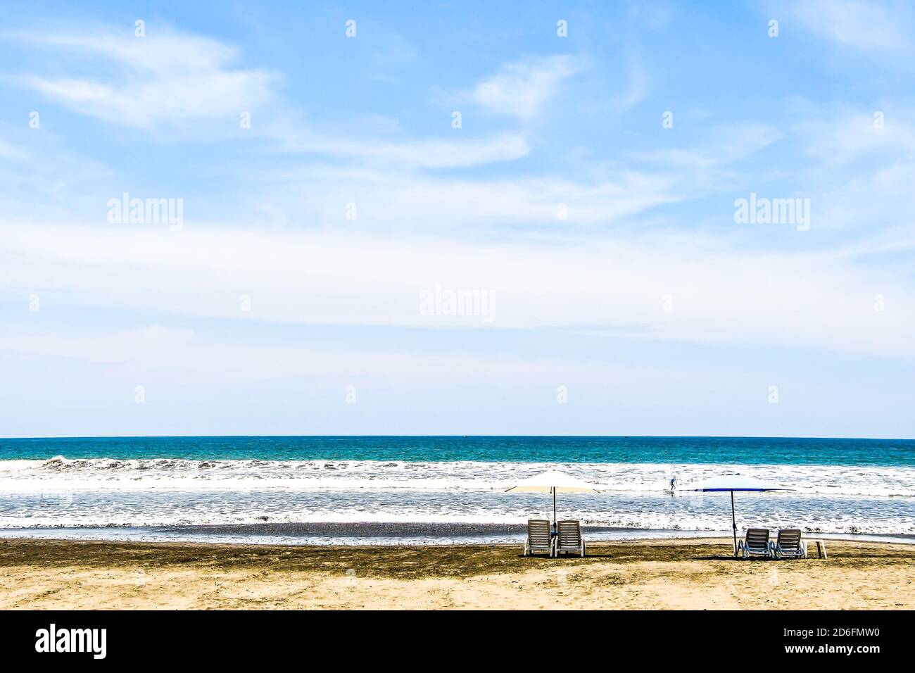 beach and blue sky, in Jaco costa rica central america Stock Photo - Alamy