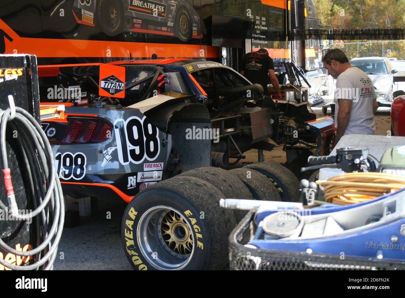 Road America Paddock during the SCCA National Championship Runoff's ...