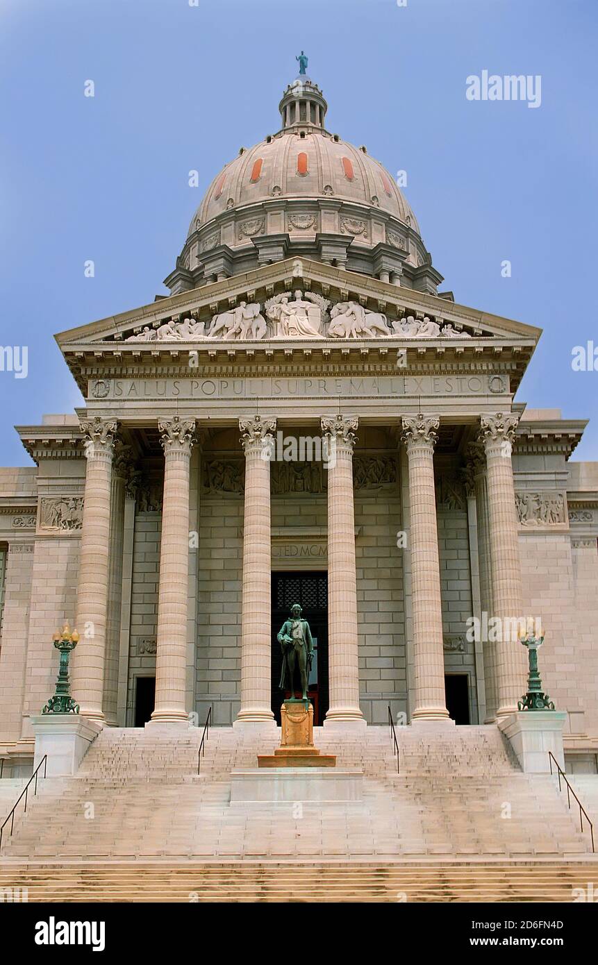Jefferson City Missouri State Capitol Building MO Stock Photo - Alamy