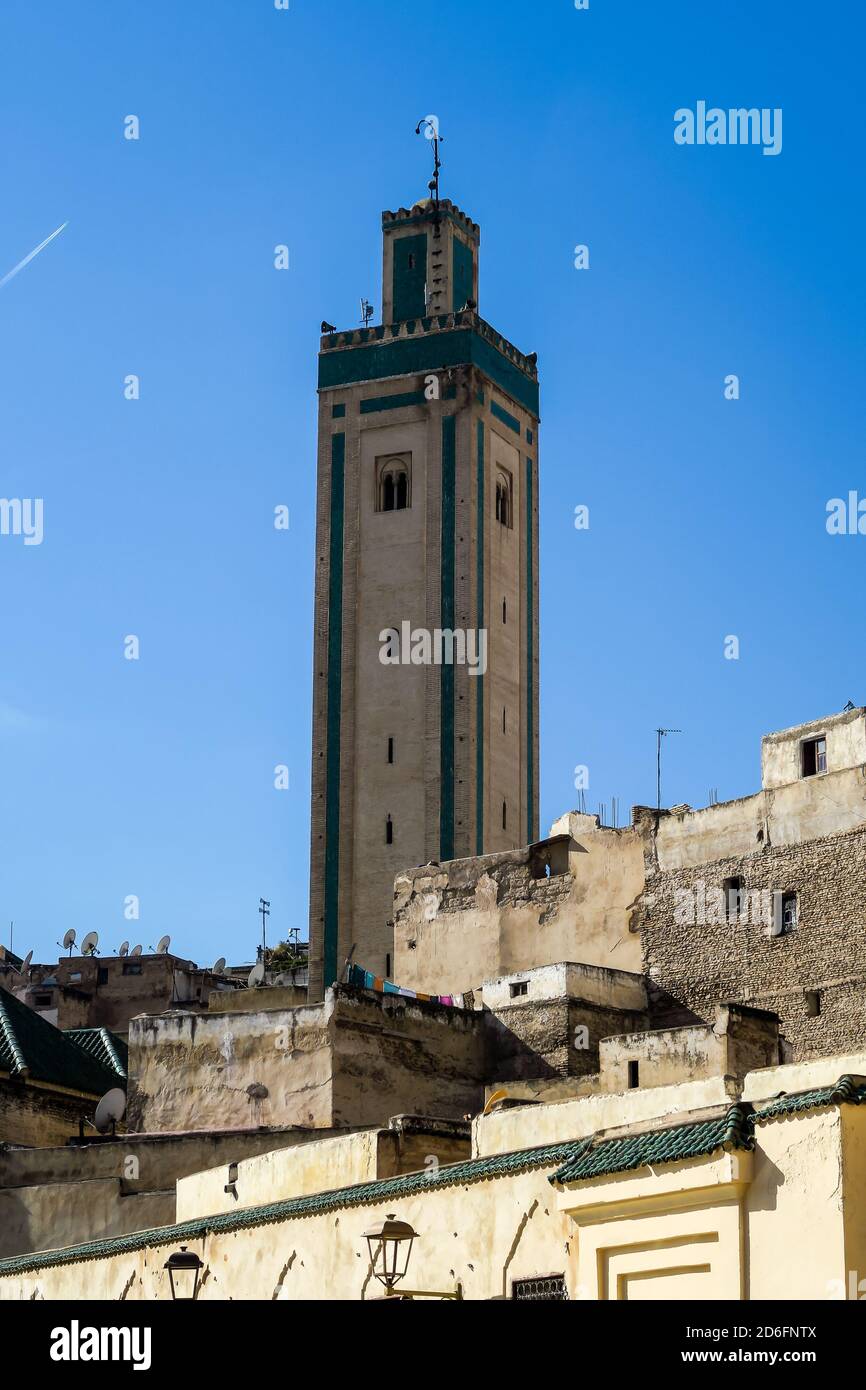 mosque in fes morocco, photo as background Stock Photo - Alamy