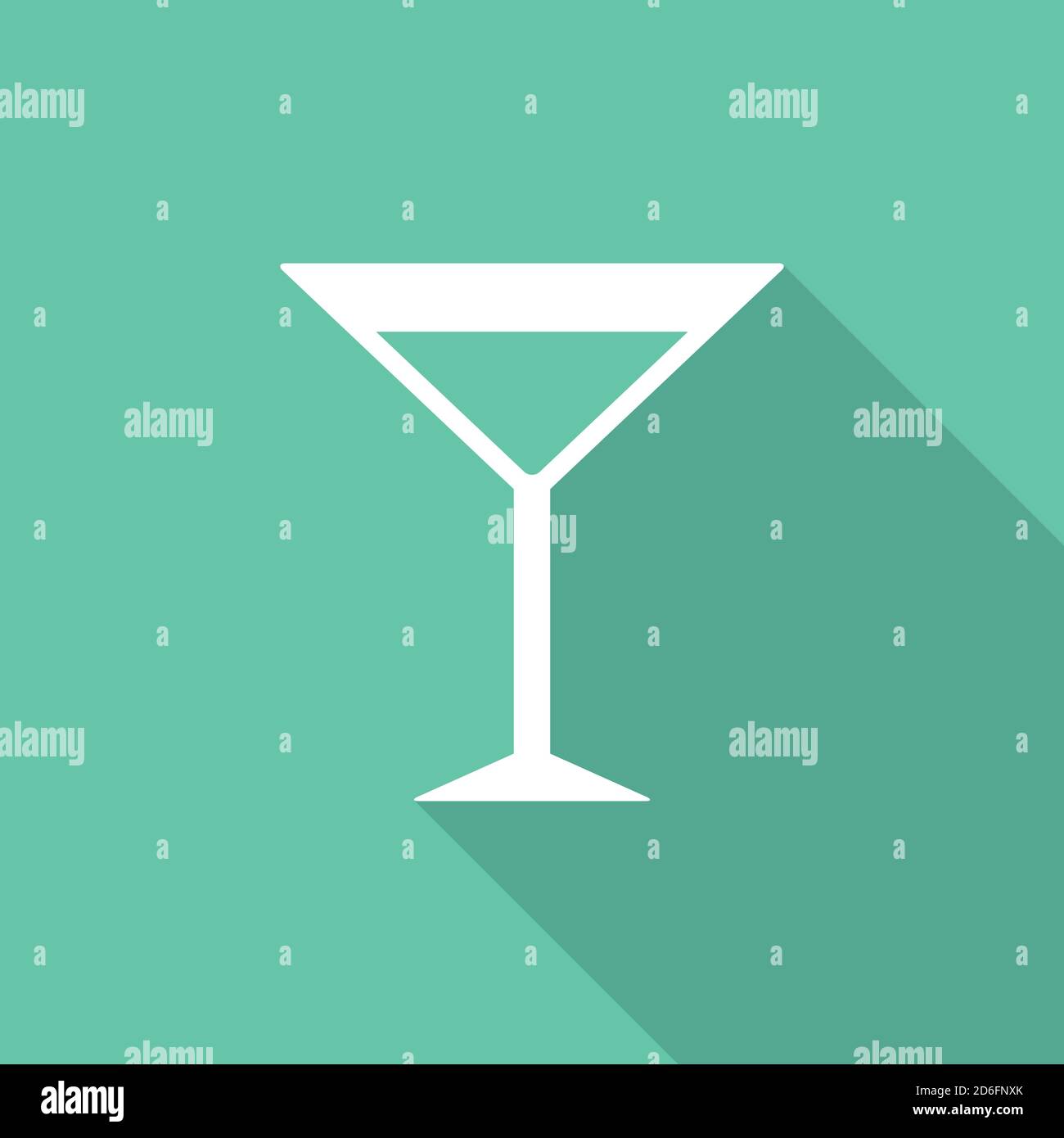 Martini glass shadow Stock Vector Images - Alamy