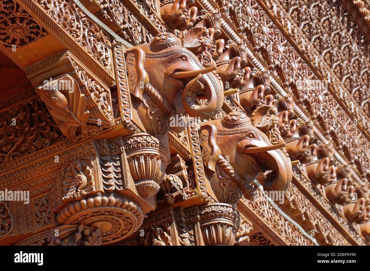 TORONTO, CANADA - 06 26 2016: Part of decoration of BAPS Shri ...