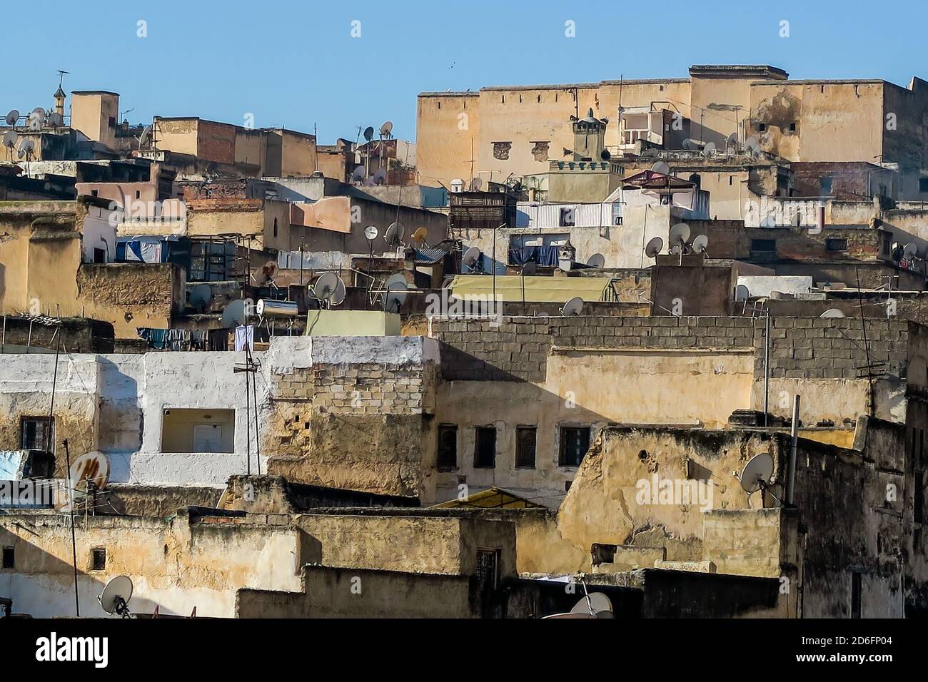 view of medina of fes morocco, photo as background Stock Photo - Alamy