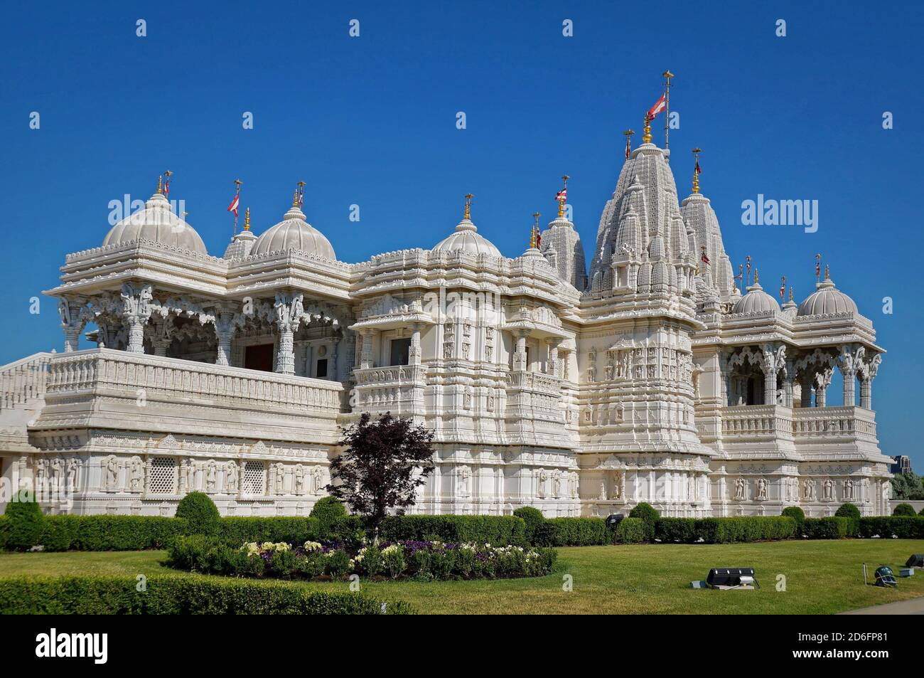 TORONTO, CANADA - 06 26 2016: The BAPS Shri Swaminarayan mandir in ...
