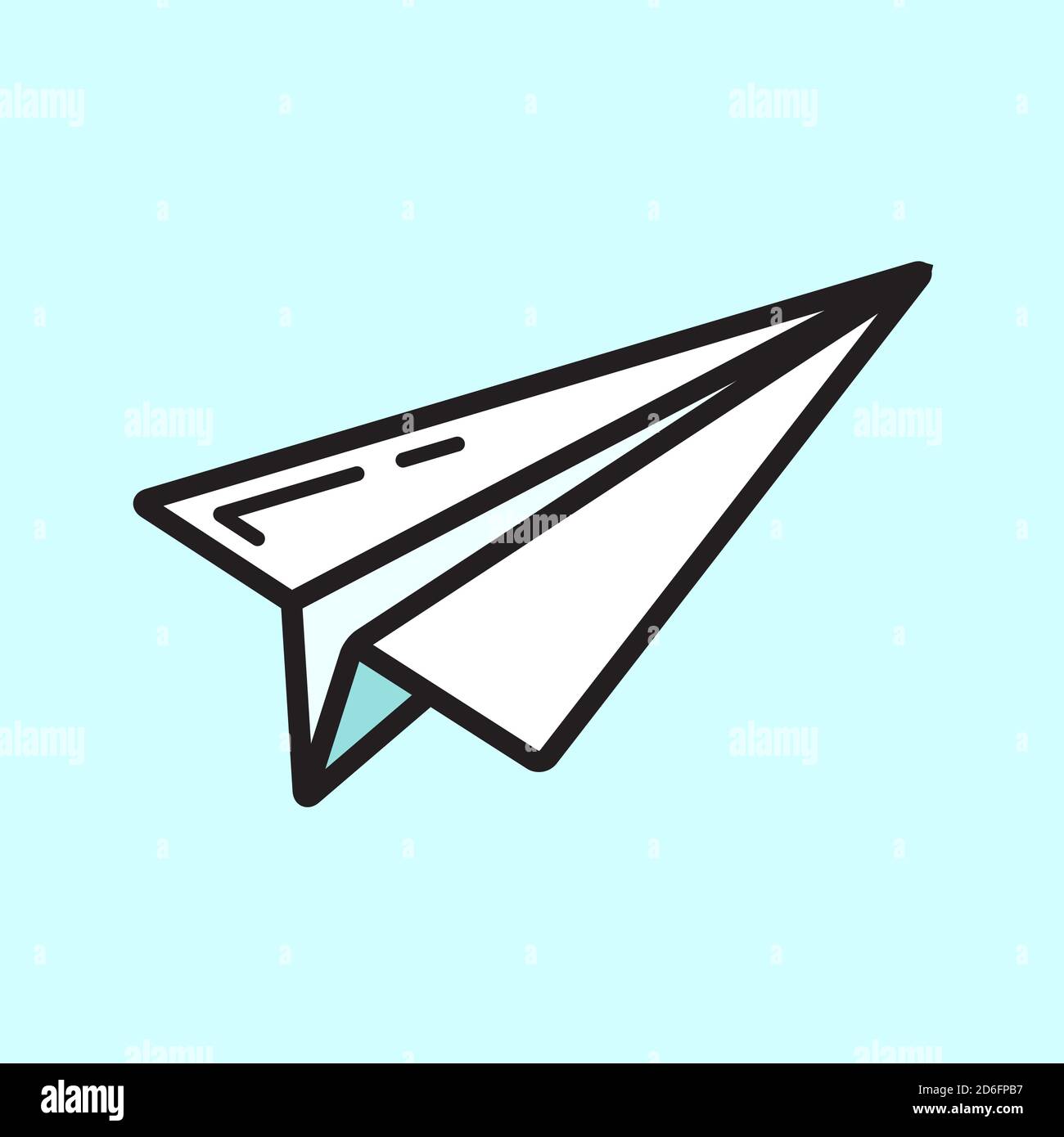 Paper airplane cartoon vector hi-res stock photography and images - Alamy