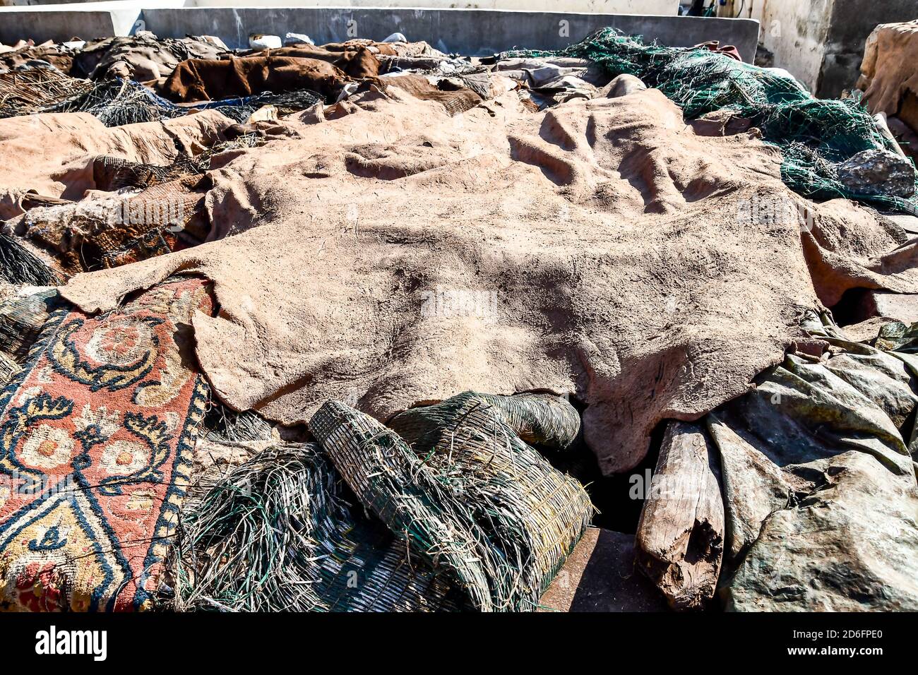 Tannery in Marrakech, Morocco Africa Stock Photo - Alamy