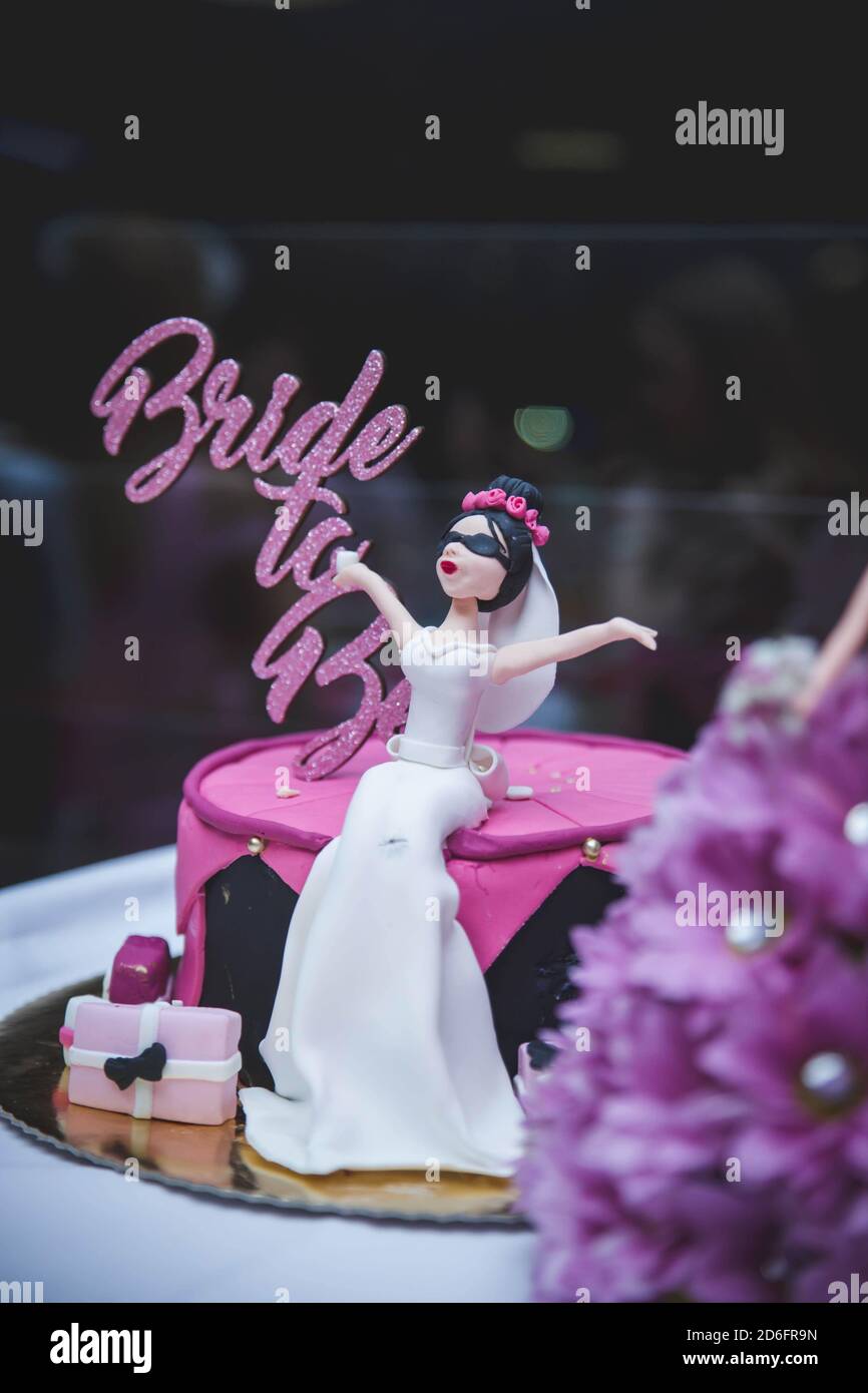 Purple Bachelorette Cake
