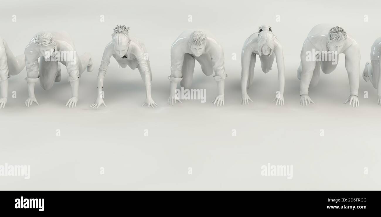 Empowered Business Team Ready for Success Concept Stock Photo - Alamy