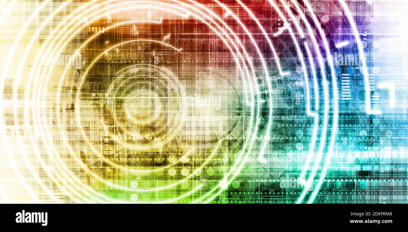 Technology Background as a Digital Abstract Art Stock Photo - Alamy