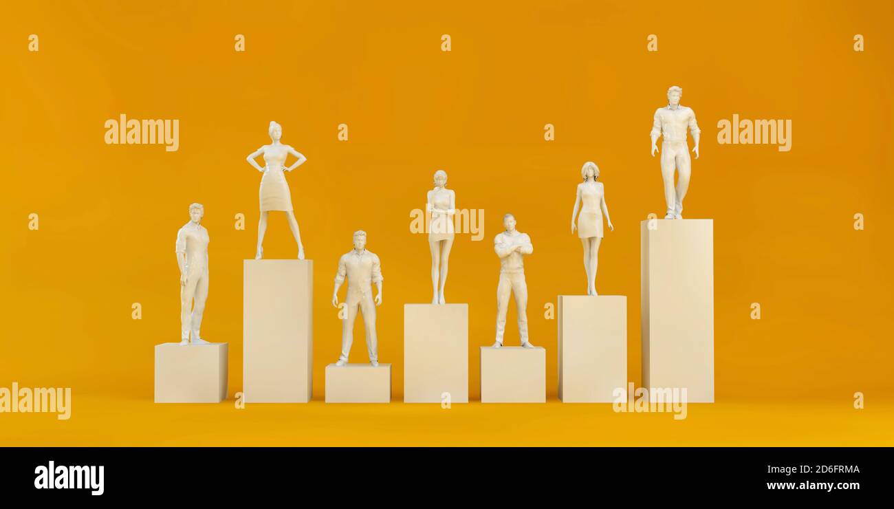Employee Standing Out as an Exceptional Worker in a Company Stock Photo ...
