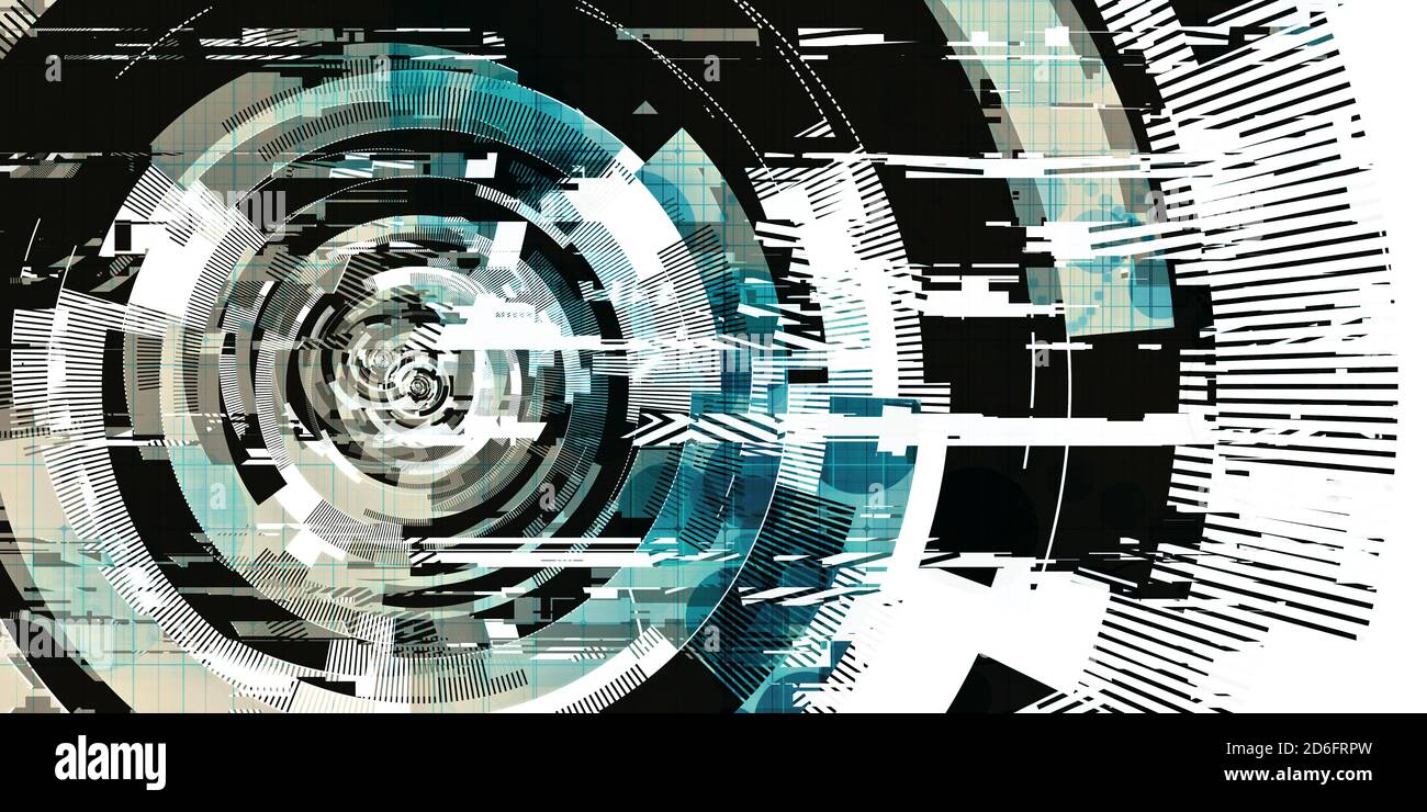 Futuristic Background As A Network Concept Art Stock Photo - Alamy