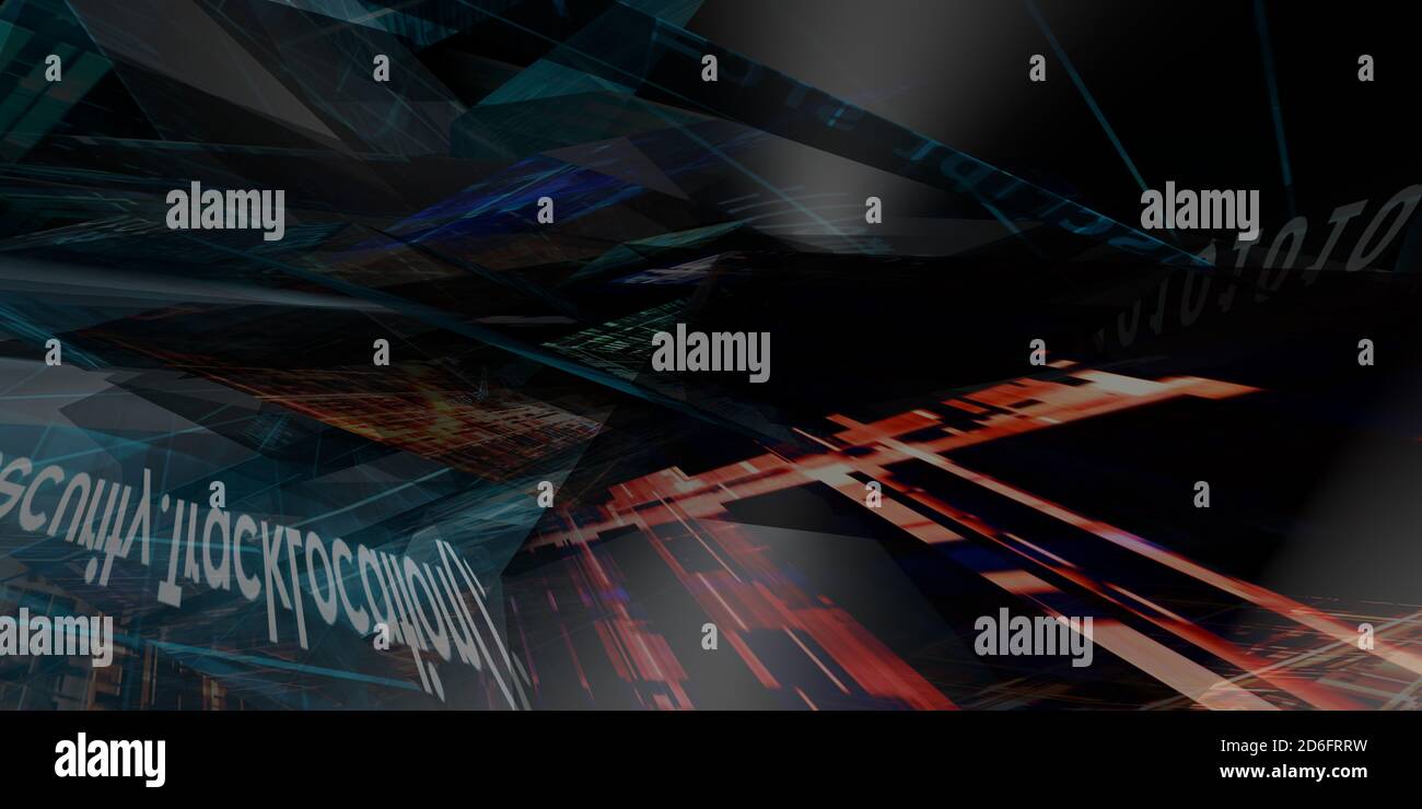 Cyber Interface Smart Technology of the Future as Concept Stock Photo ...