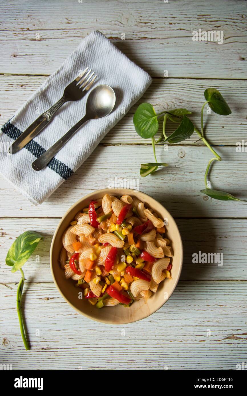 View from above of pasta Stock Photo - Alamy