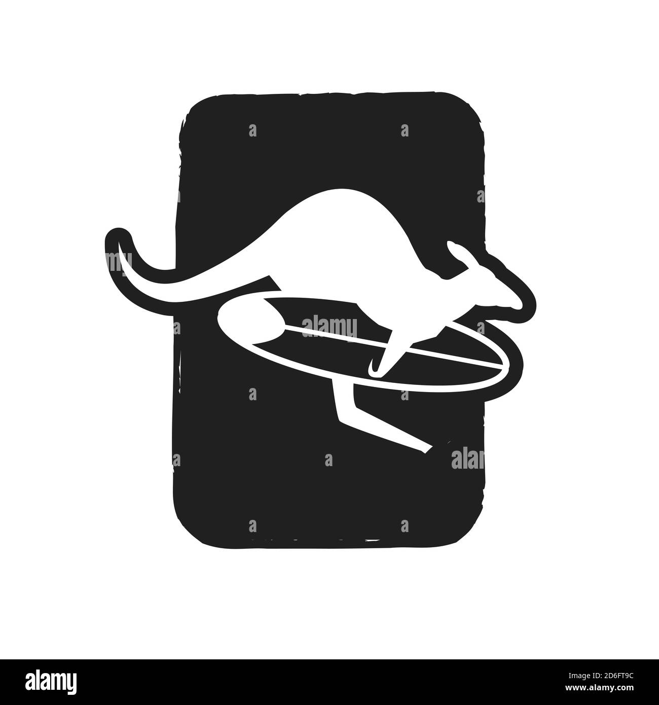Australian symbol animal Black and White Stock Photos & Images - Alamy