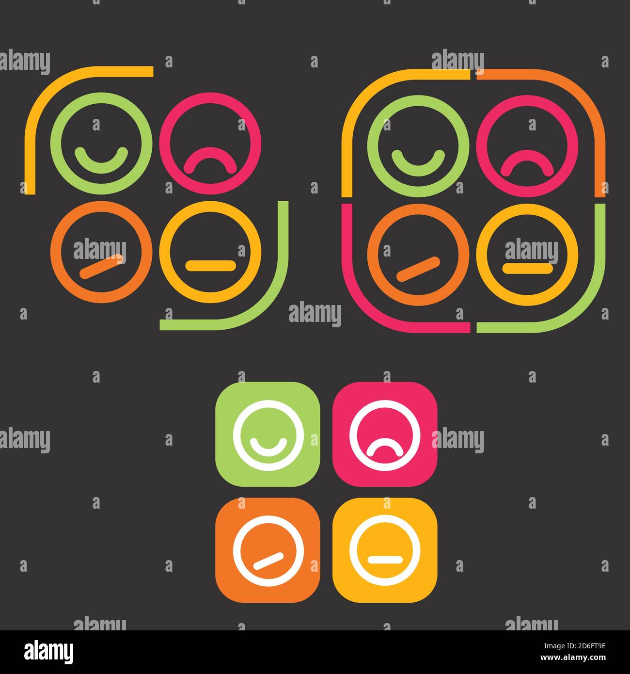 Sad emoji icon vector vectors hi-res stock photography and images - Alamy