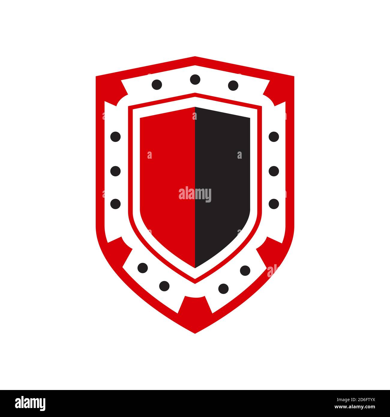 powerfull shield logo Abstract symbol of security protection company ...