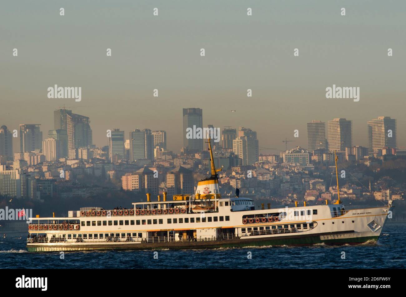 View of the Maritime shipping along the Bosporus strait between the ...