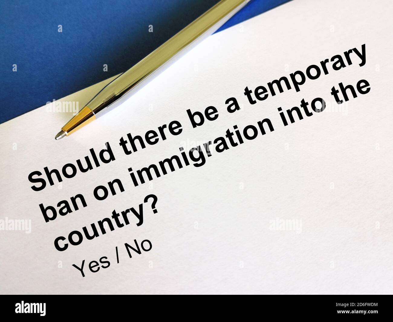 One person is answering question about immigration. He is thinking if ...