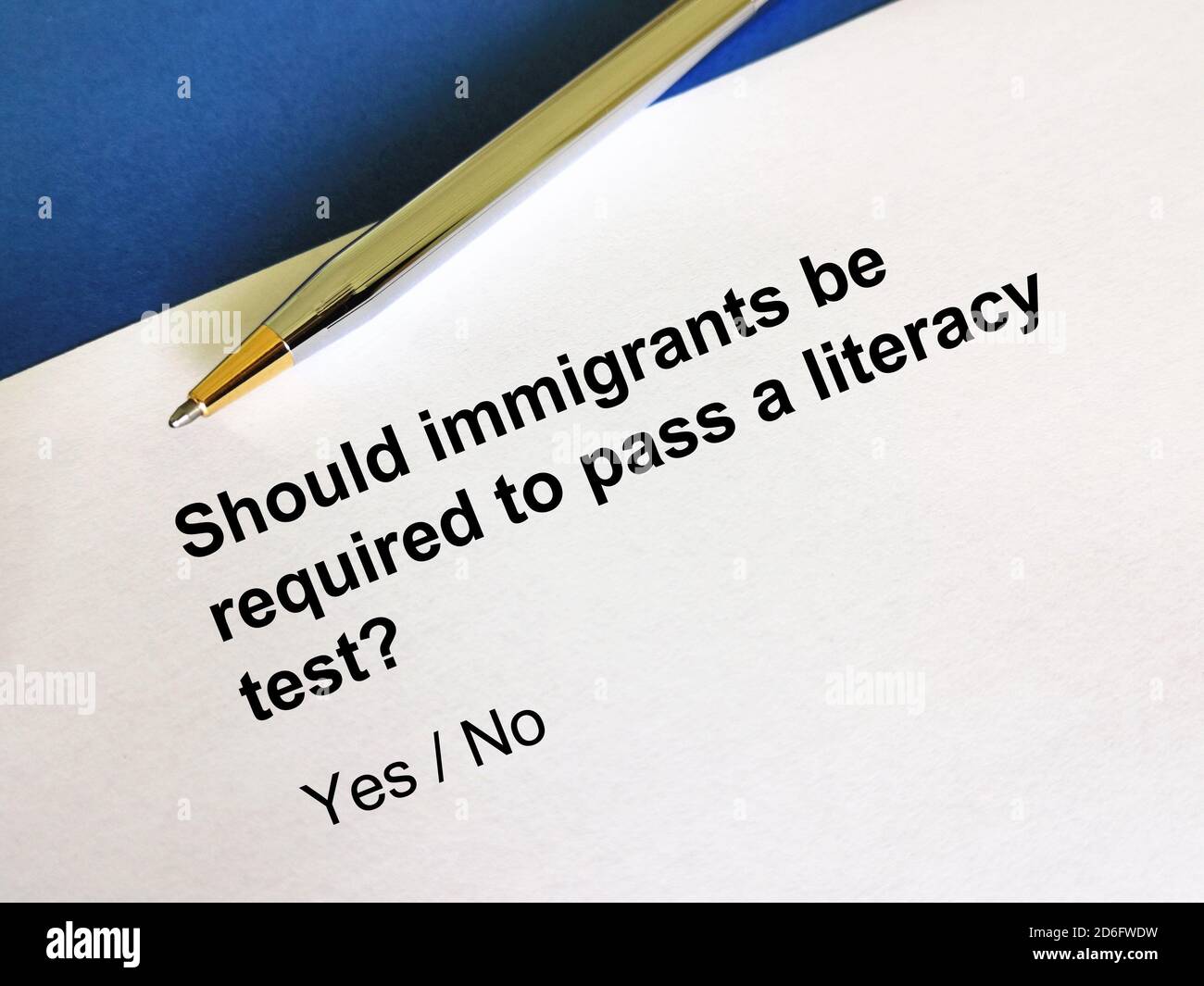 Literacy Test High Resolution Stock Photography and Images - Alamy