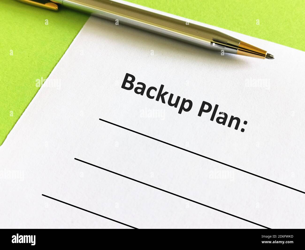 Backup plan hi-res stock photography and images - Alamy