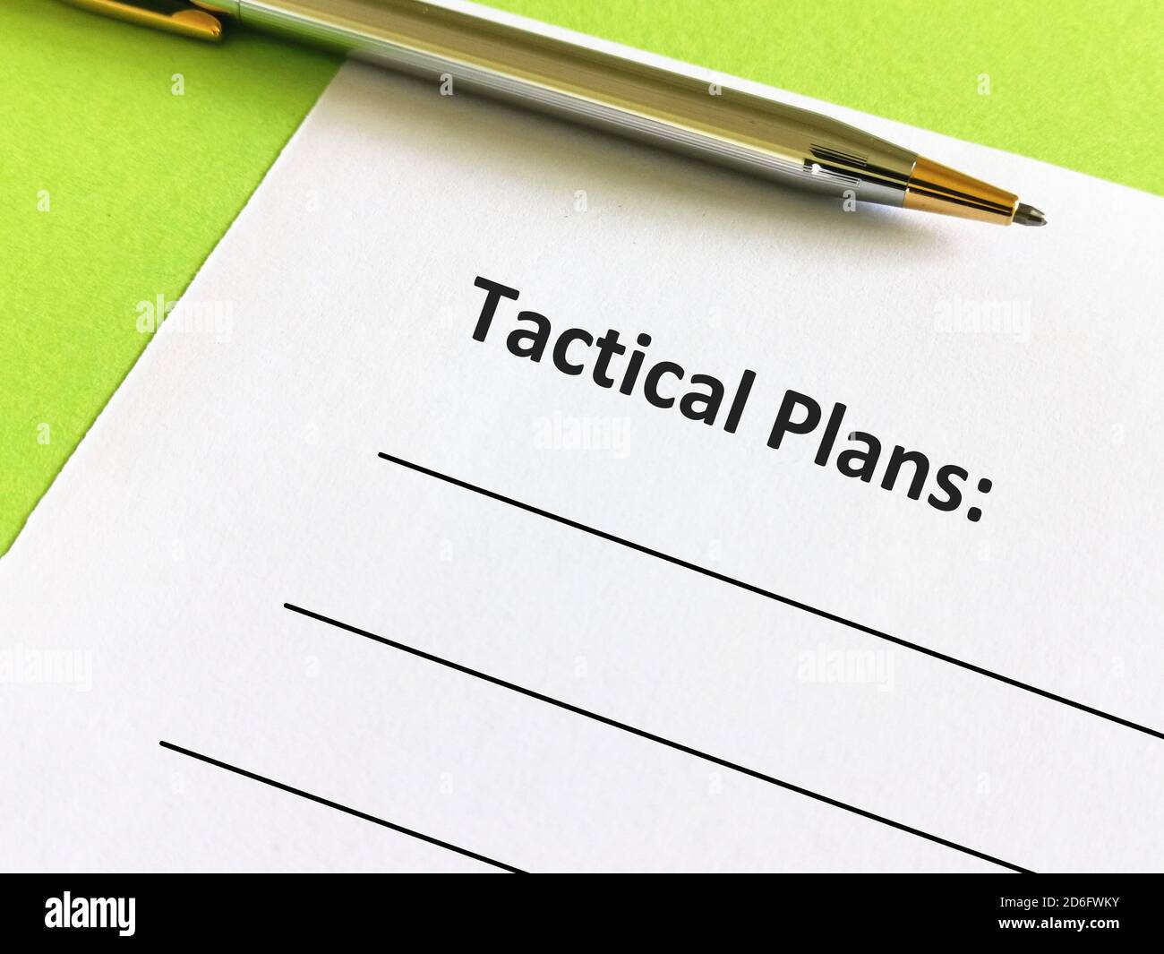 Tactical plan hi-res stock photography and images - Alamy