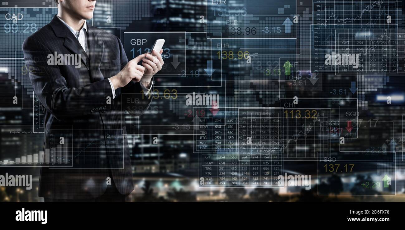 Mobile application in use Stock Photo - Alamy