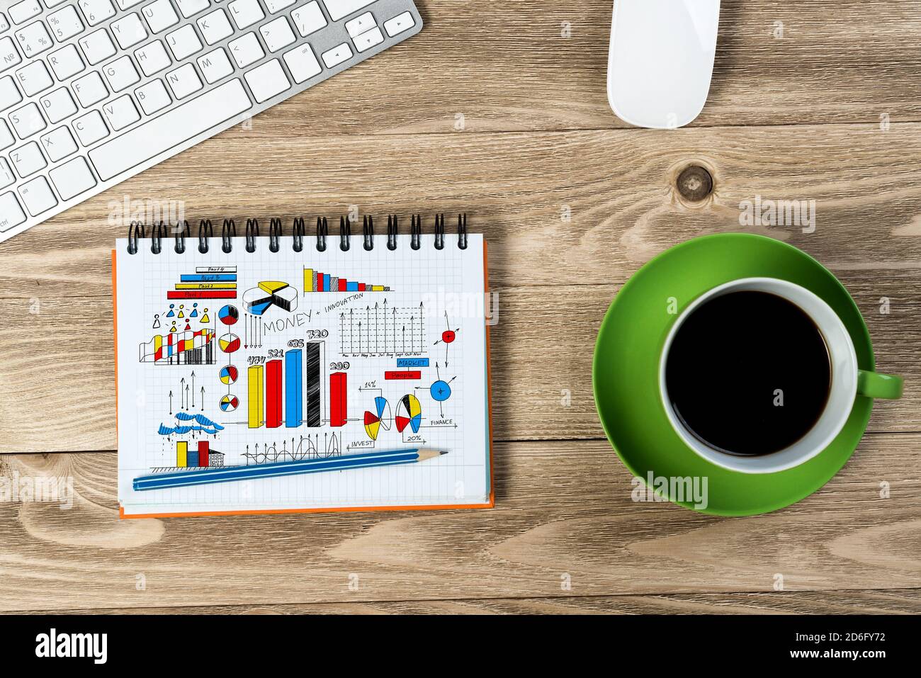 Business workplace with stuff Stock Photo - Alamy