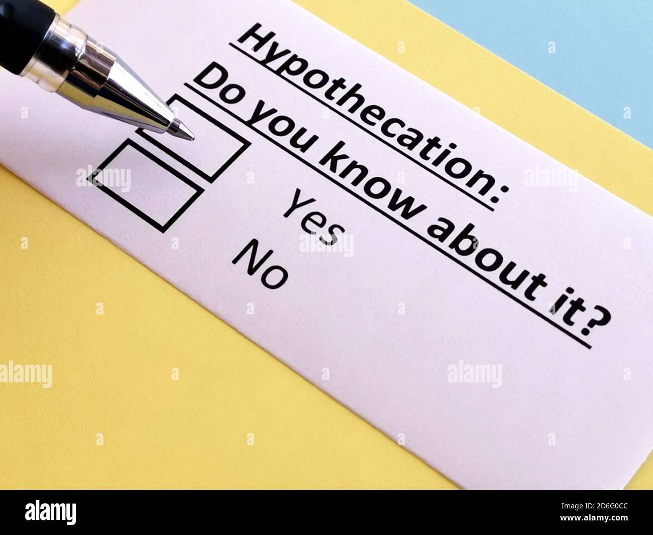 Hypothecation hi-res stock photography and images - Alamy