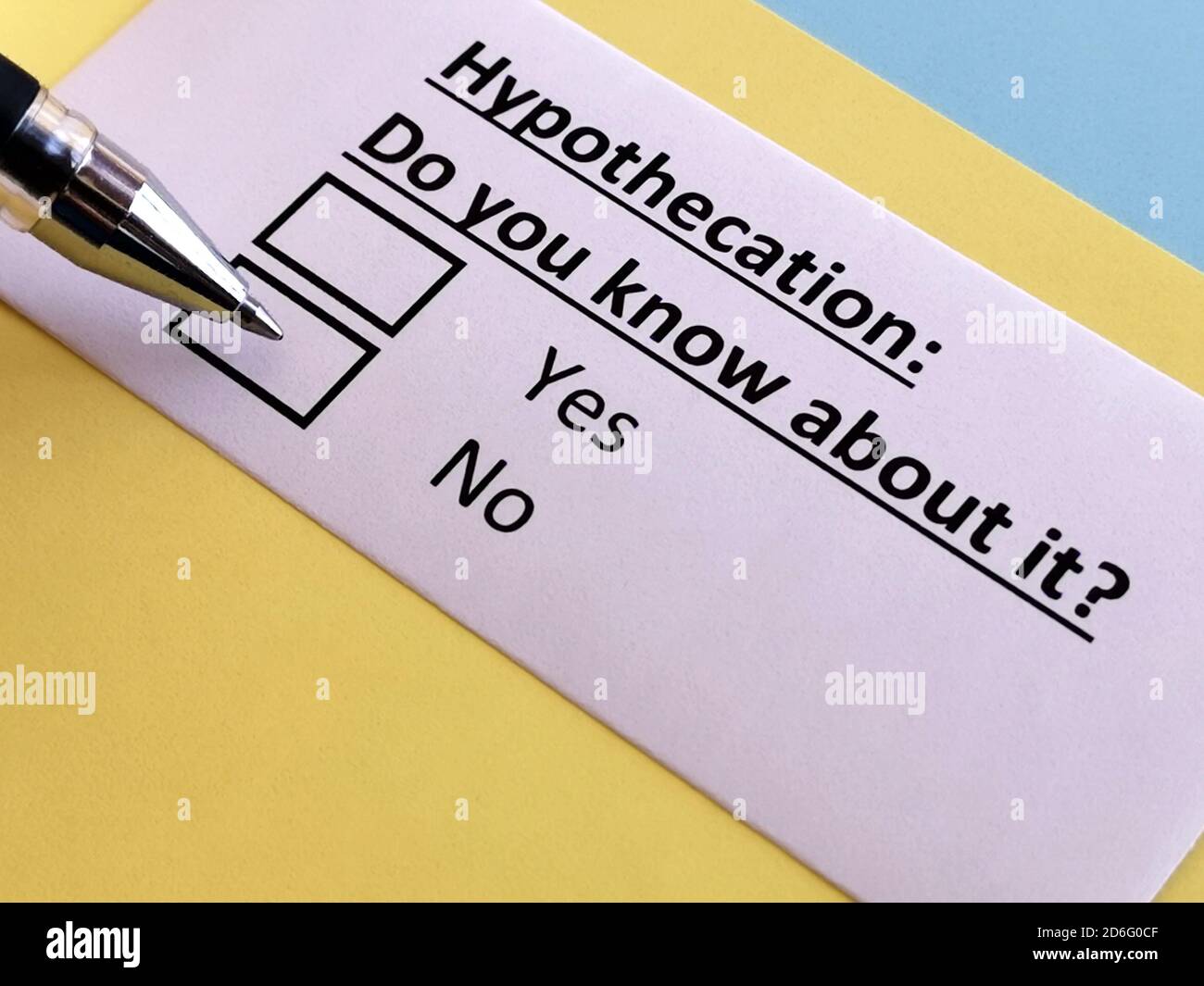 Hypothecation hi-res stock photography and images - Alamy