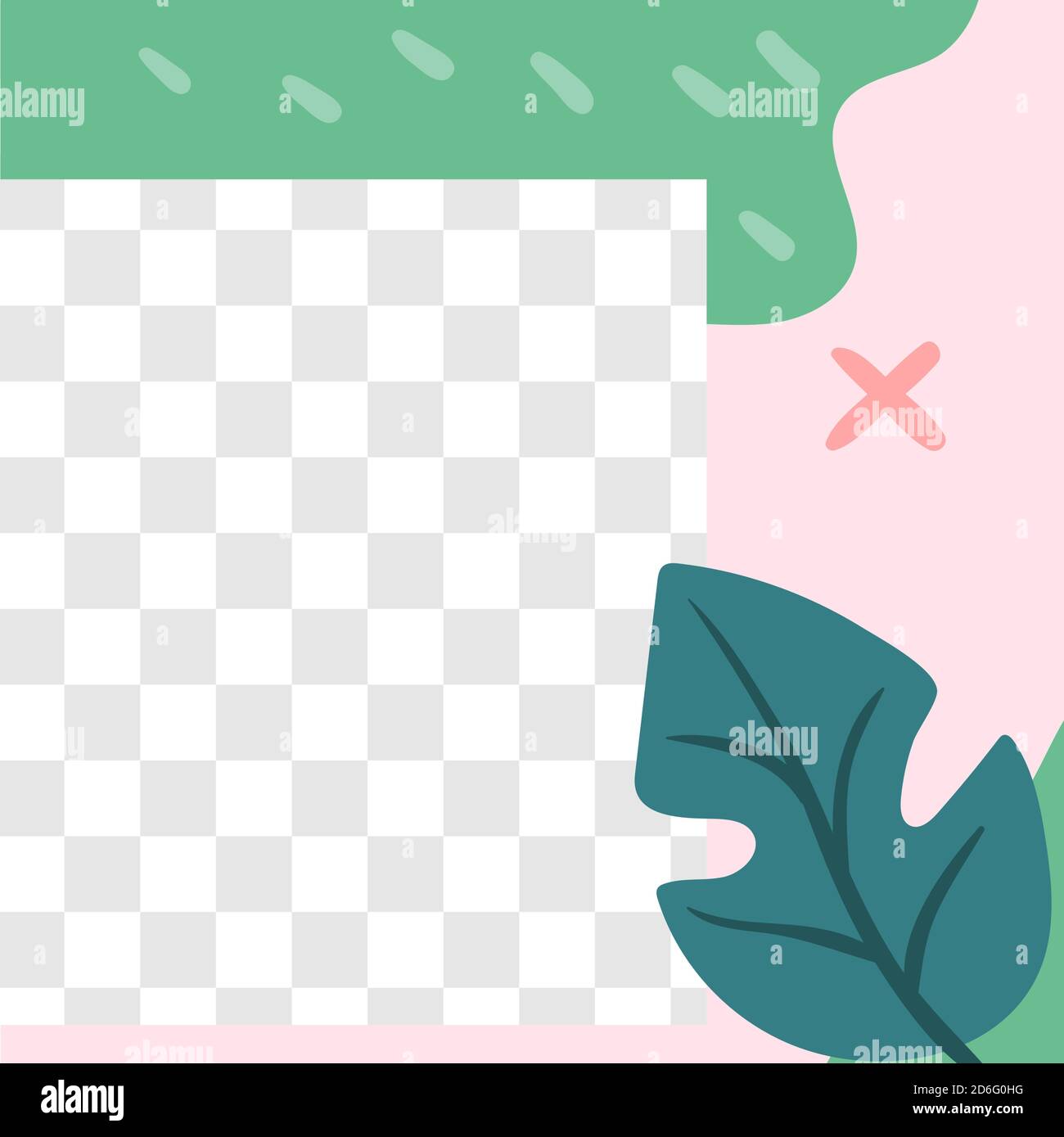 Floral post. Garden flora social media post template Stock Vector Image ...