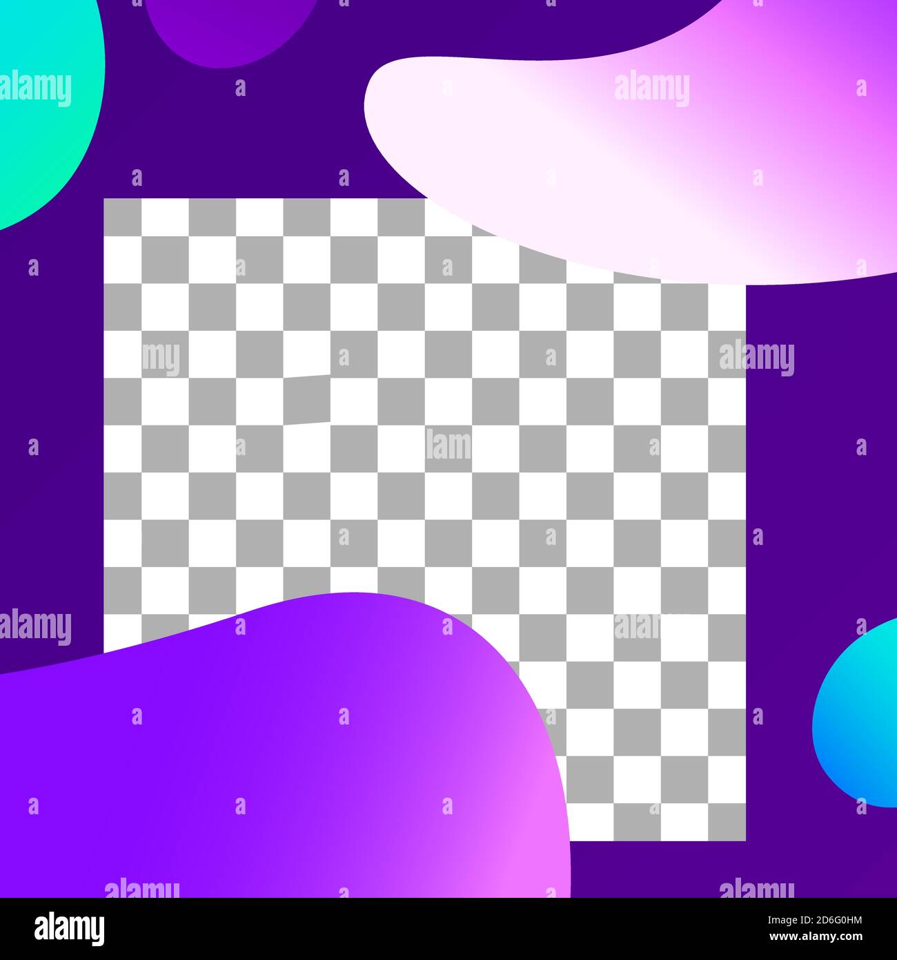 Fluid shapes post. Abstract photo frame post template Stock Vector ...