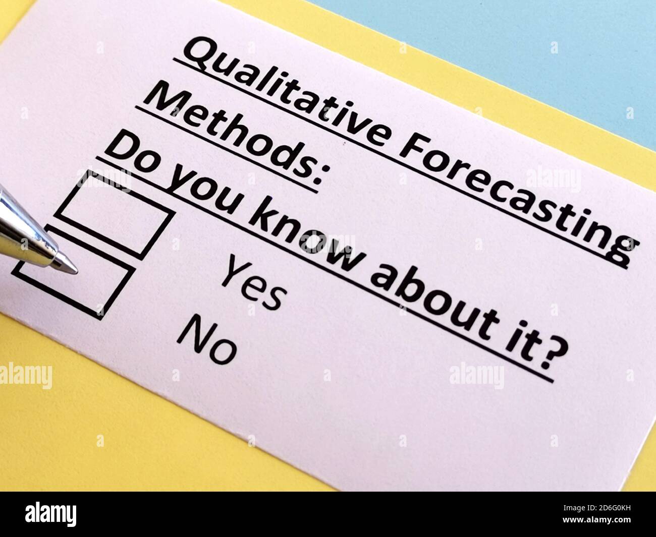 One person is answering quetion about qualitative forecasting methods ...