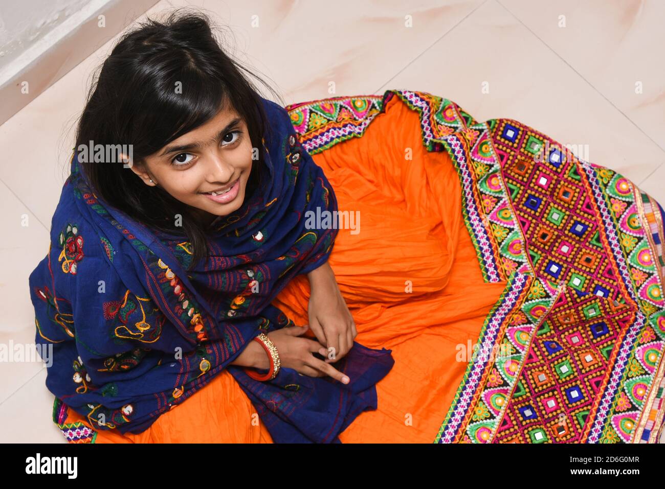 Colourful Indian traditional ethnic ware for woman or girls Gujarat ...