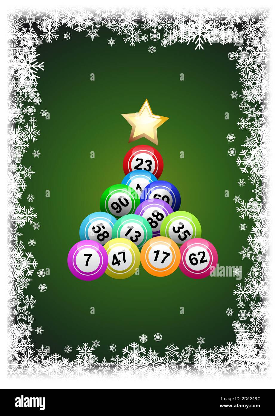Vector christmas tree with bingo Stock Vector Image & Art - Alamy