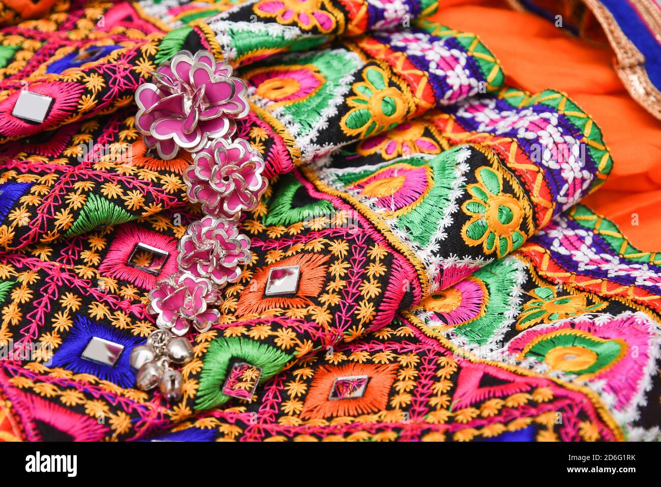 Colourful Indian traditional ethnic ware for woman or girls Gujarat ...