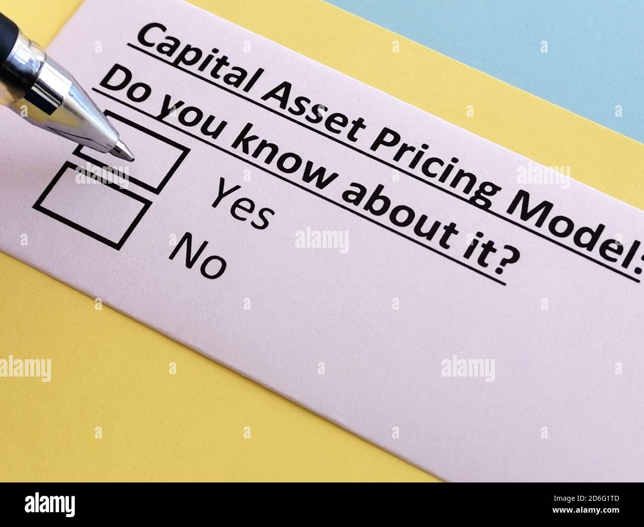 Asset pricing model hi-res stock photography and images - Alamy