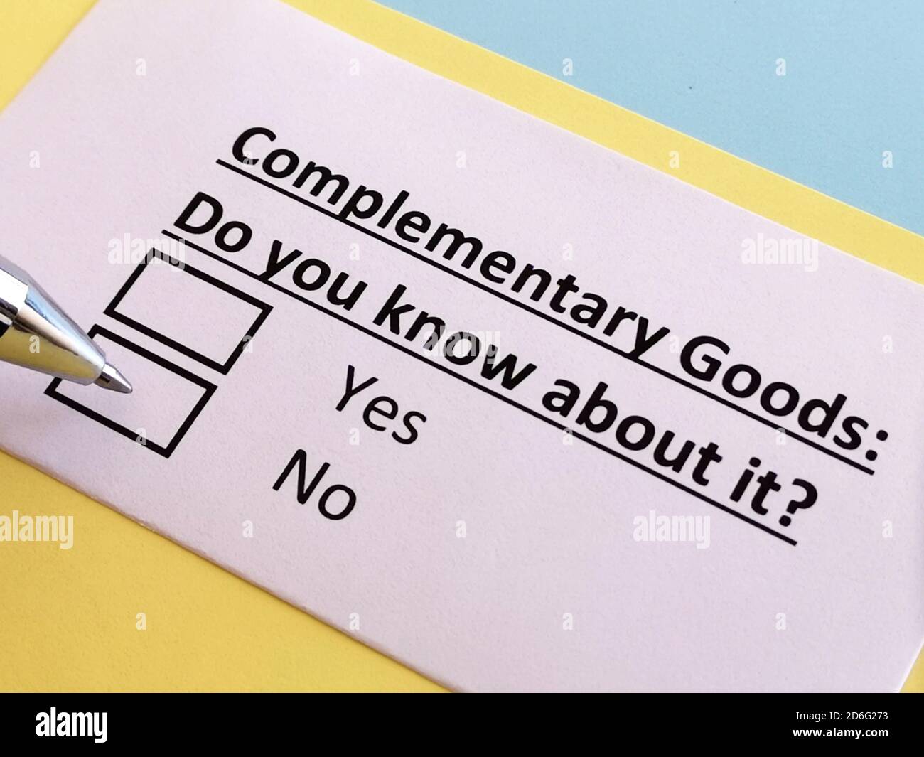 Complementary goods hi-res stock photography and images - Alamy