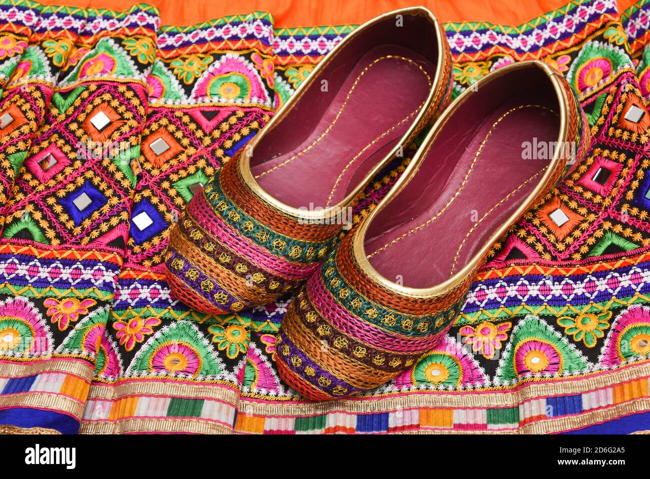 Colourful Indian traditional ethnic ware for woman or girls Gujarat ...
