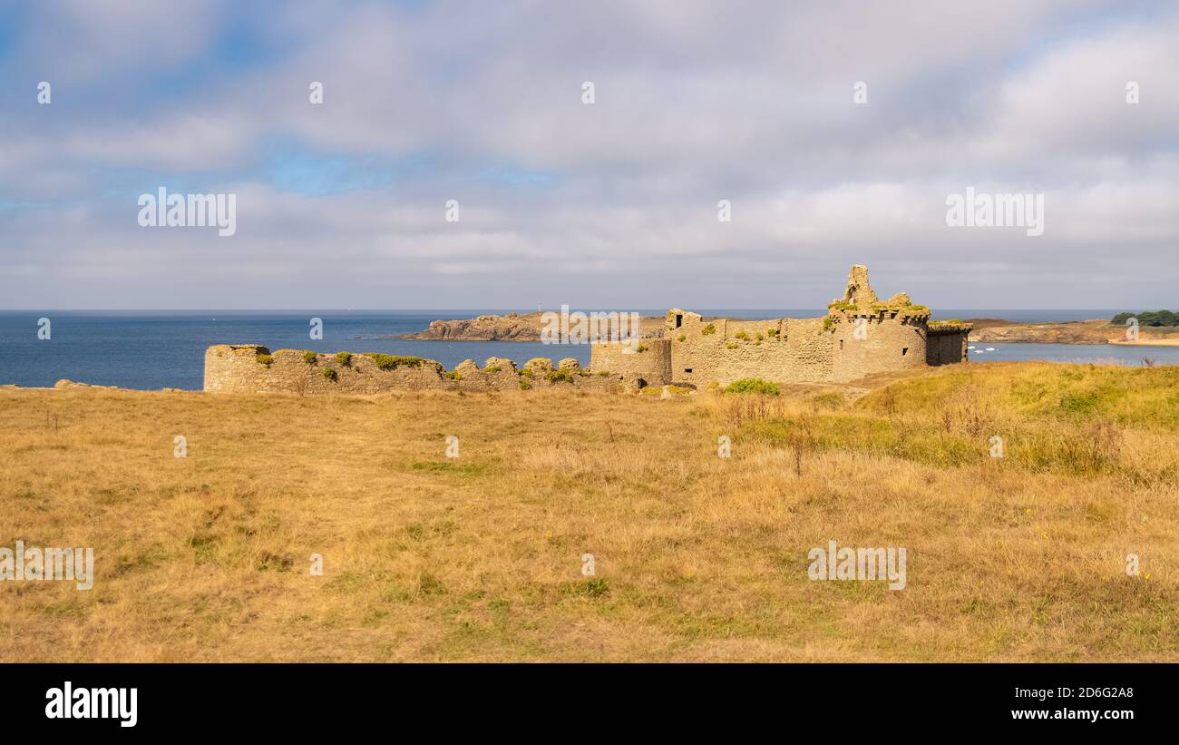 Yeu island in France, beautiful landscape, the ruins of the ancient ...